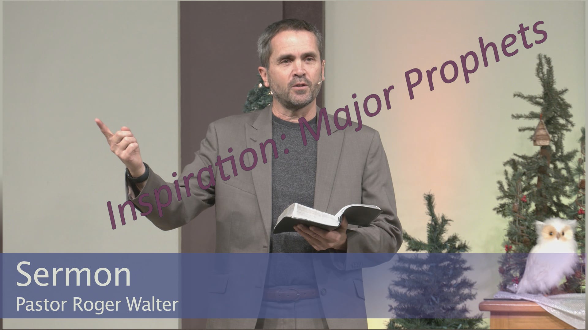 2021 Sabbath Sermons - 2021 01 30 - Sermon - "Inspiration: Major ...
