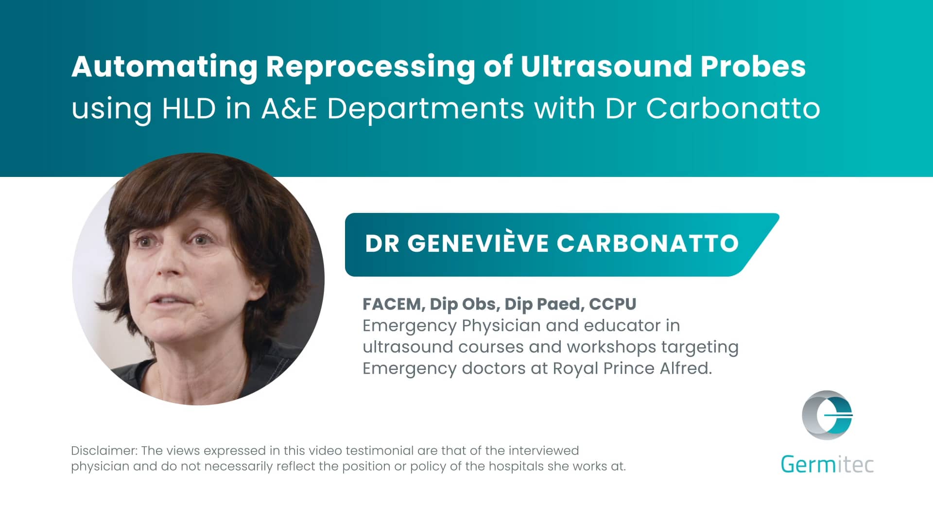 Automating Reprocessing of Ultrasound Probes Using HLD in A&E Departments on Vimeo