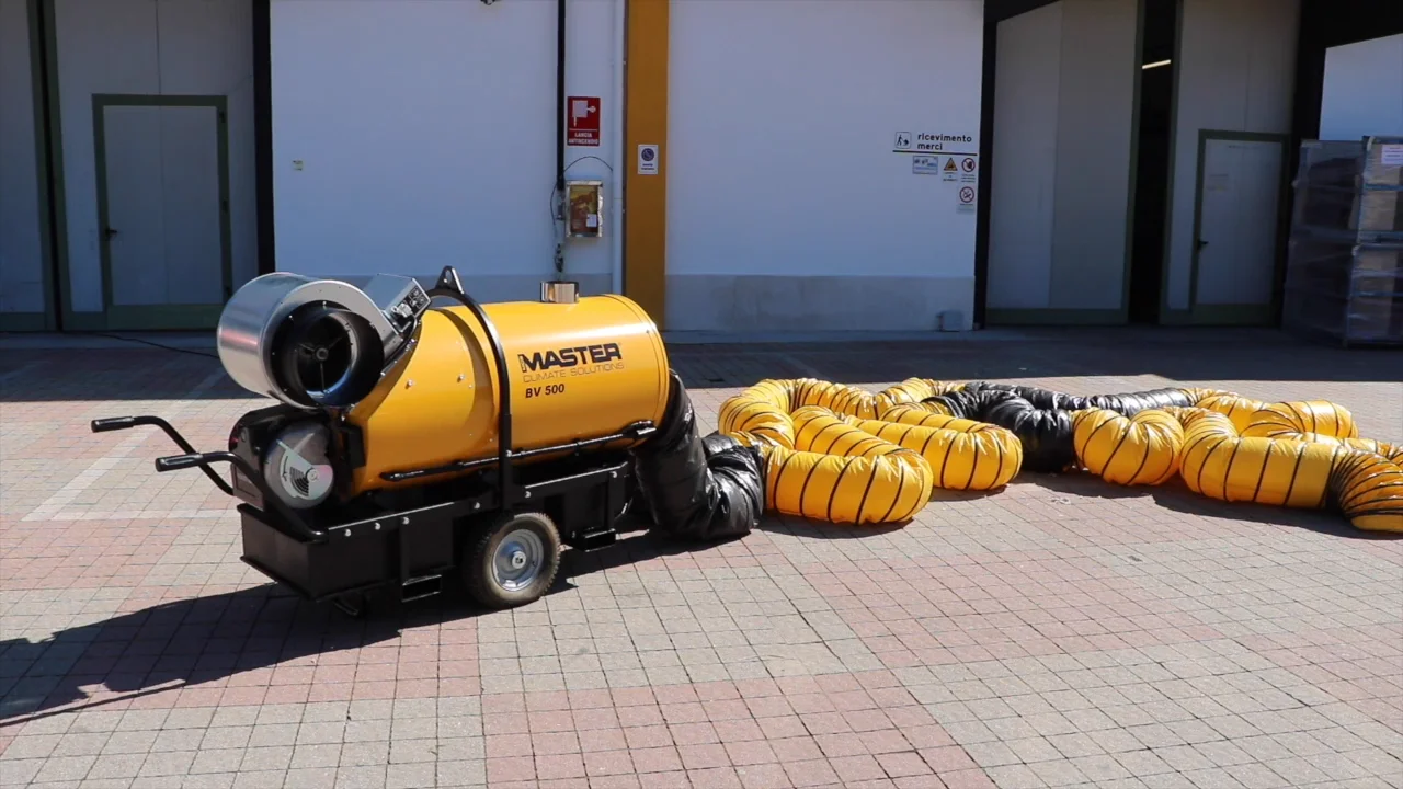 Master BV 500 CR diesel air heater with centrifugal fan. on Vimeo