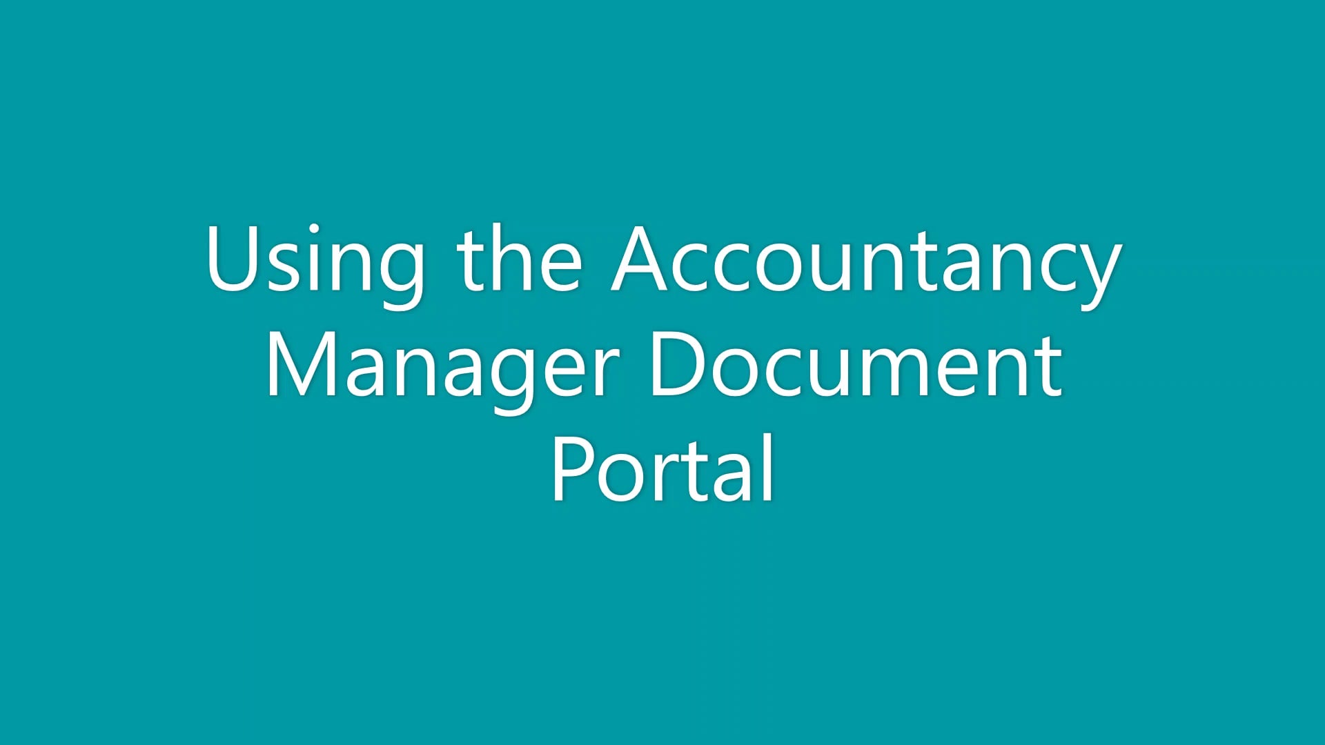 Using Accountancy Manager Document Portal on Vimeo