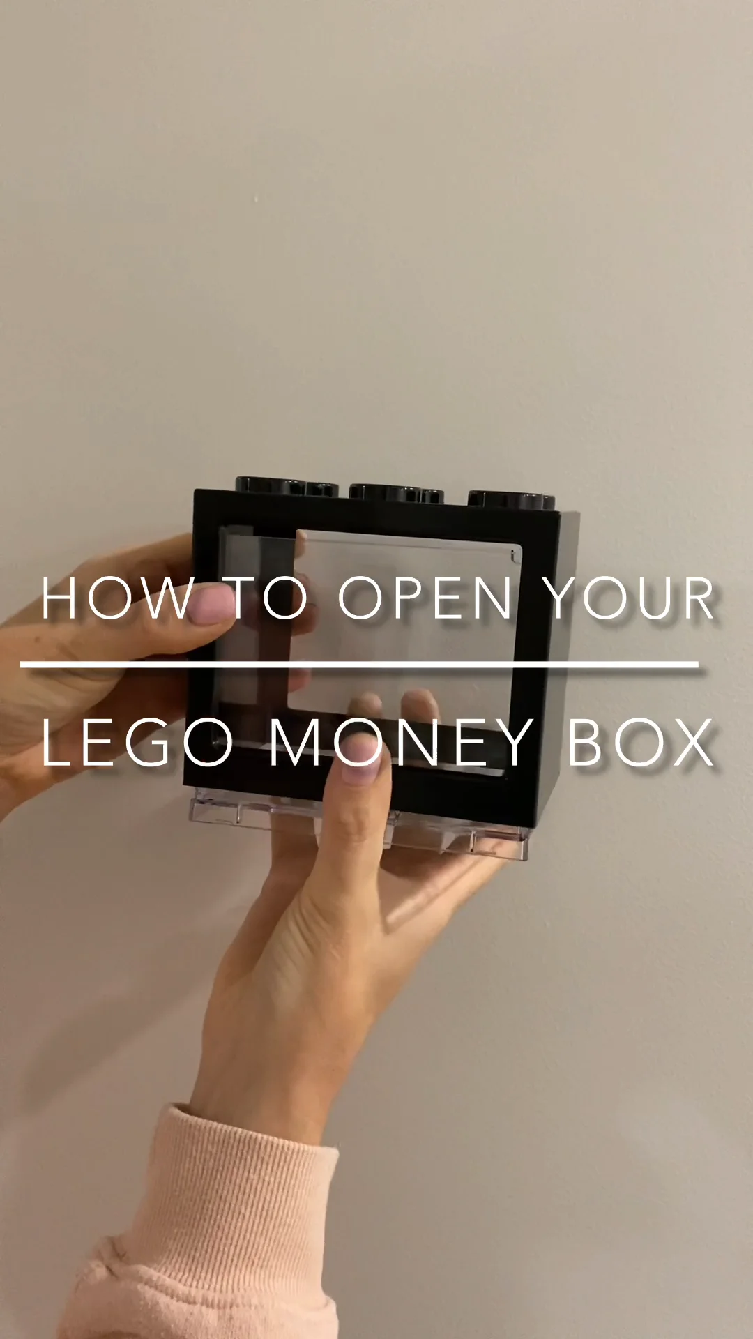 How to open Lego Money Box