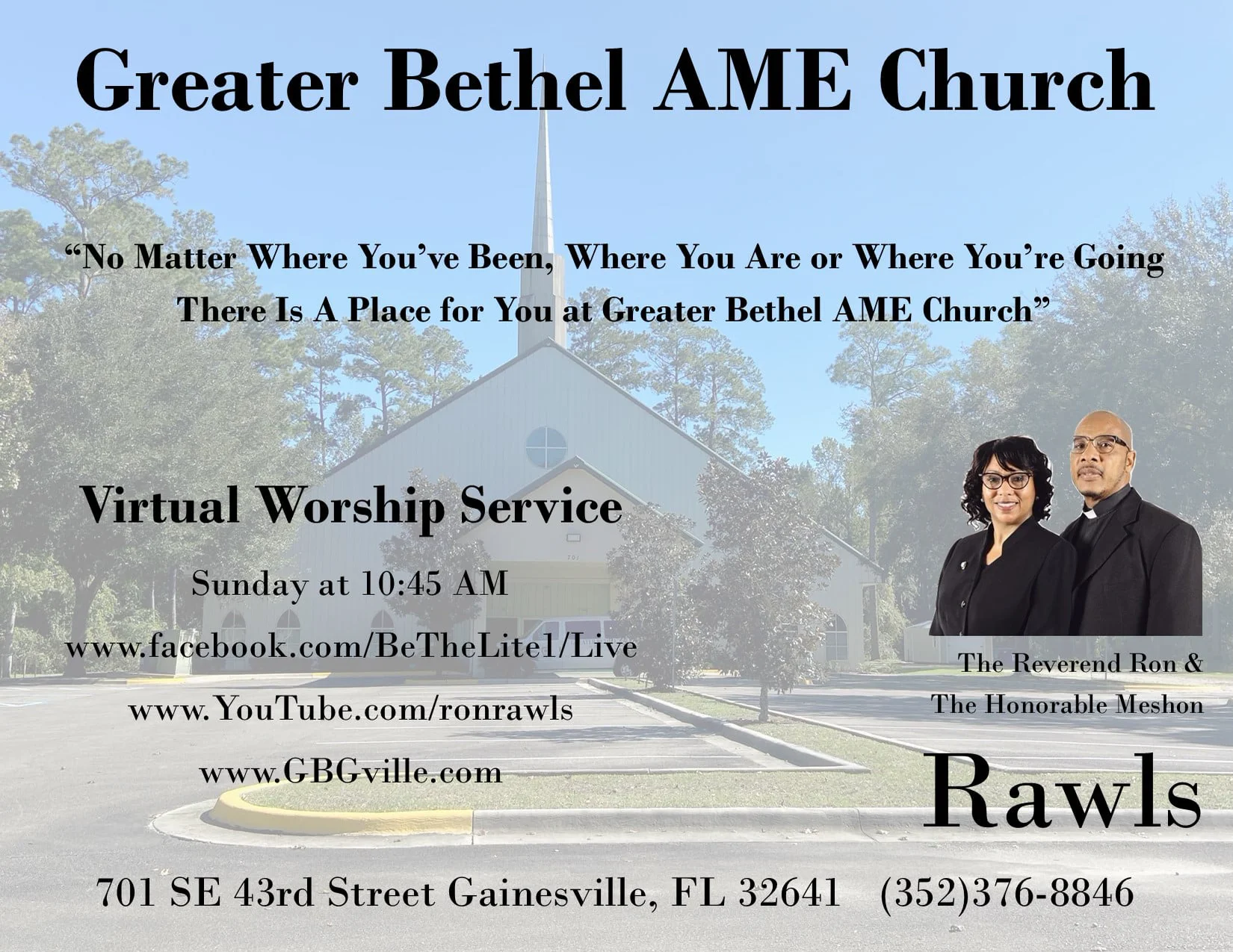 Get Up by Rev. Ron Rawls Sunday, February 7, 2021. Give via Givelify at ...