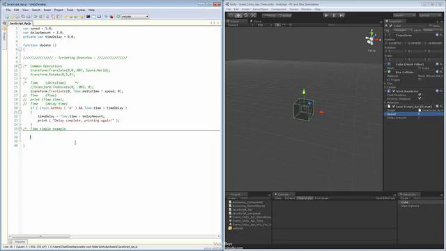 unity api part 1 08 4 time.timeScale on Vimeo