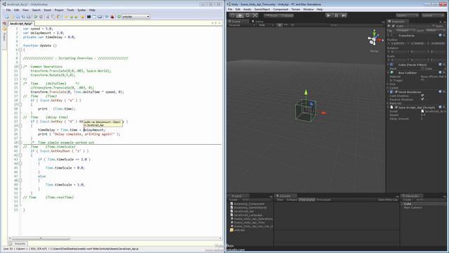 unity api part 1 08 5 time.realtimeSinceStartup on Vimeo