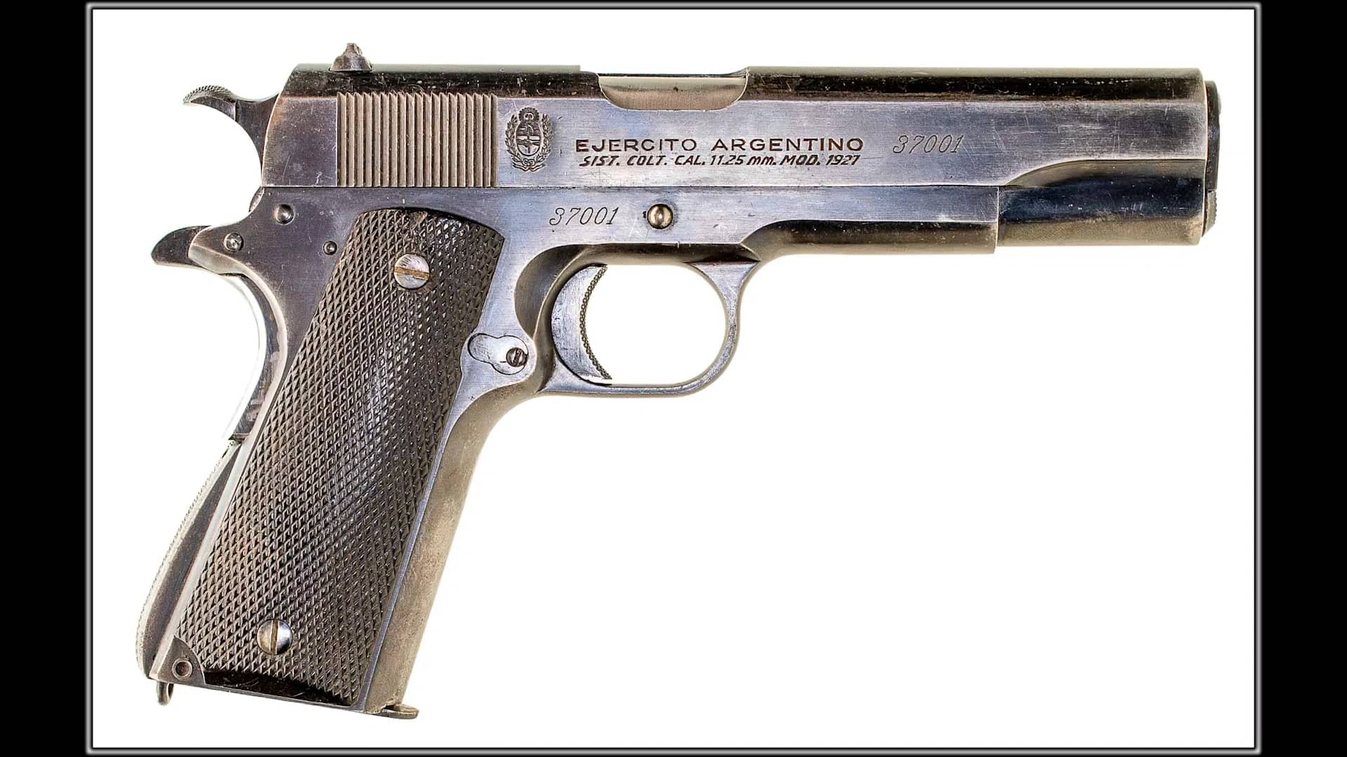 D.G.F.M. (F.M.A.P.) SISTEMA COLT MODEL 1927 on Vimeo