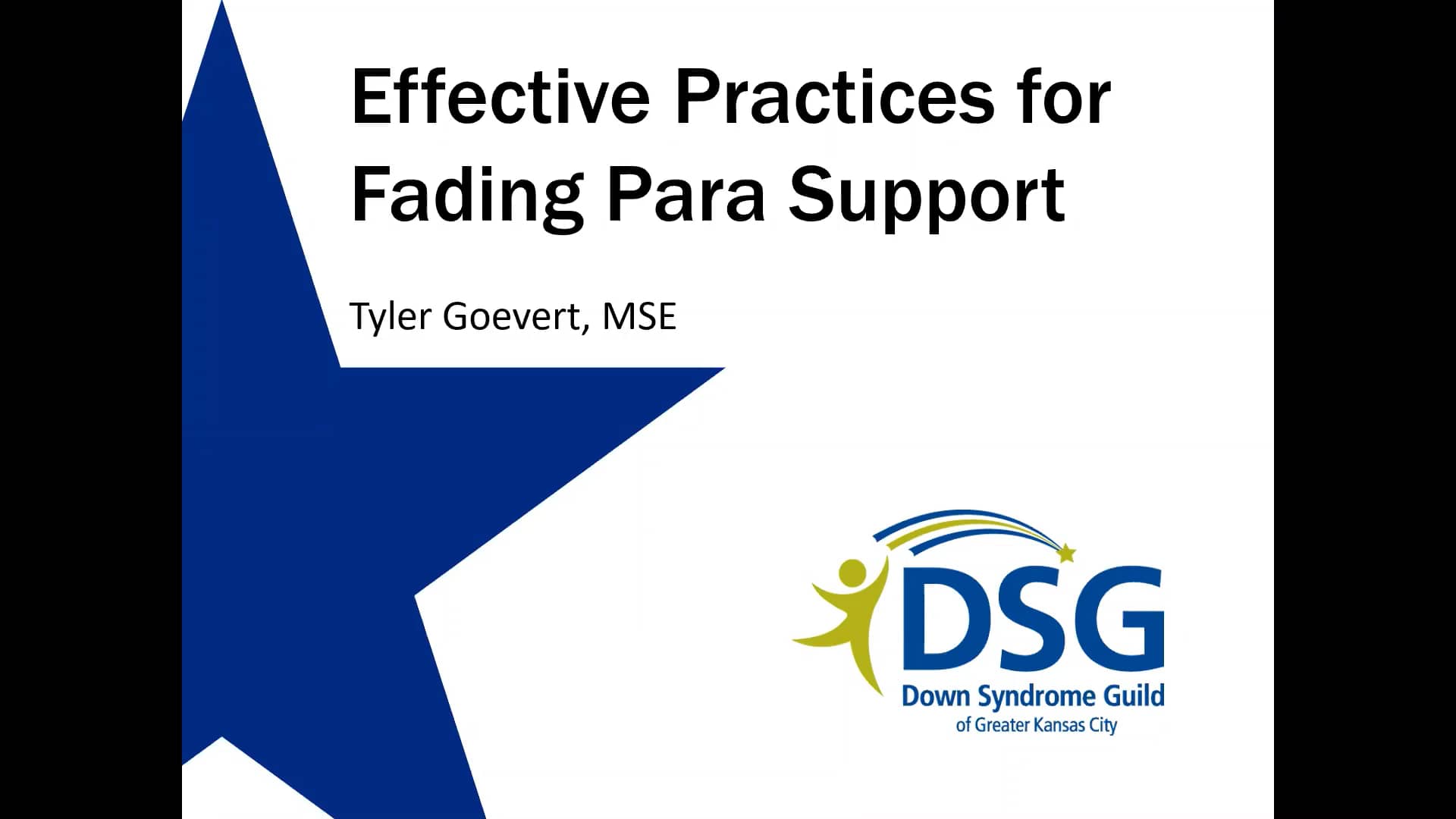 Effective Practices for Fading Para Support on Vimeo