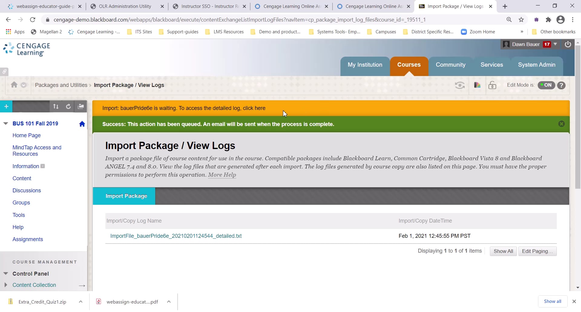 Importing Cognero test in to BlackBoard on Vimeo