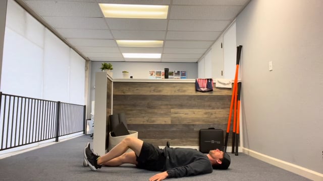 Supine isometric heel digs on Vimeo