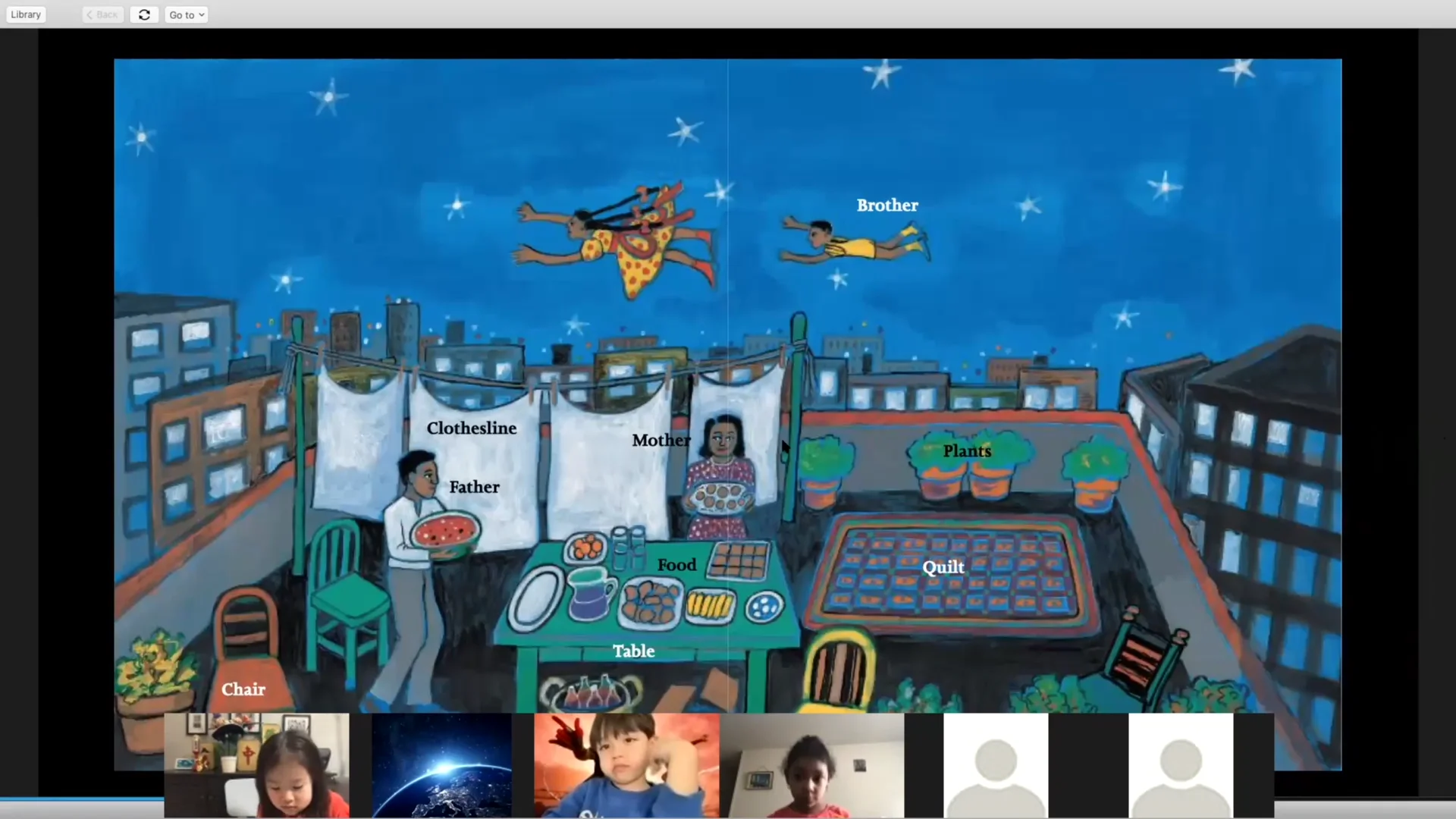 Cassie's Word Quilt by Faith Ringgold