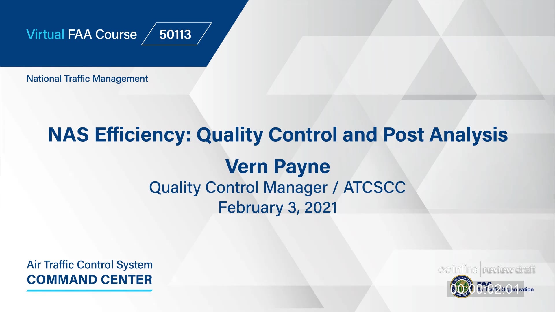 National Traffic Management FAA Course 50113 - Lectures - 50113 - NAS ...