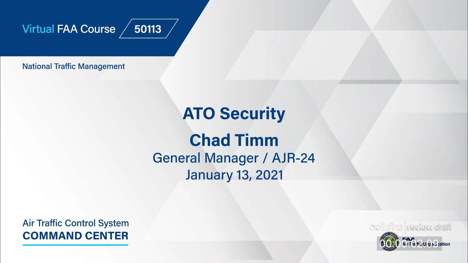 National Traffic Management FAA Course 50113 - Lectures - 50113 - ATO ...