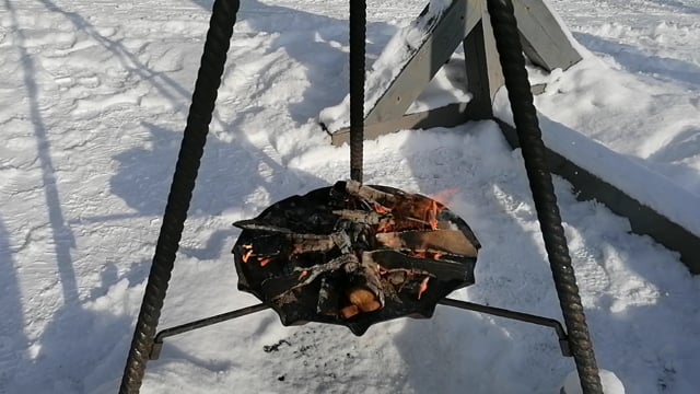 Winter, Snow, Bonfire. Free Stock Video - Pixabay