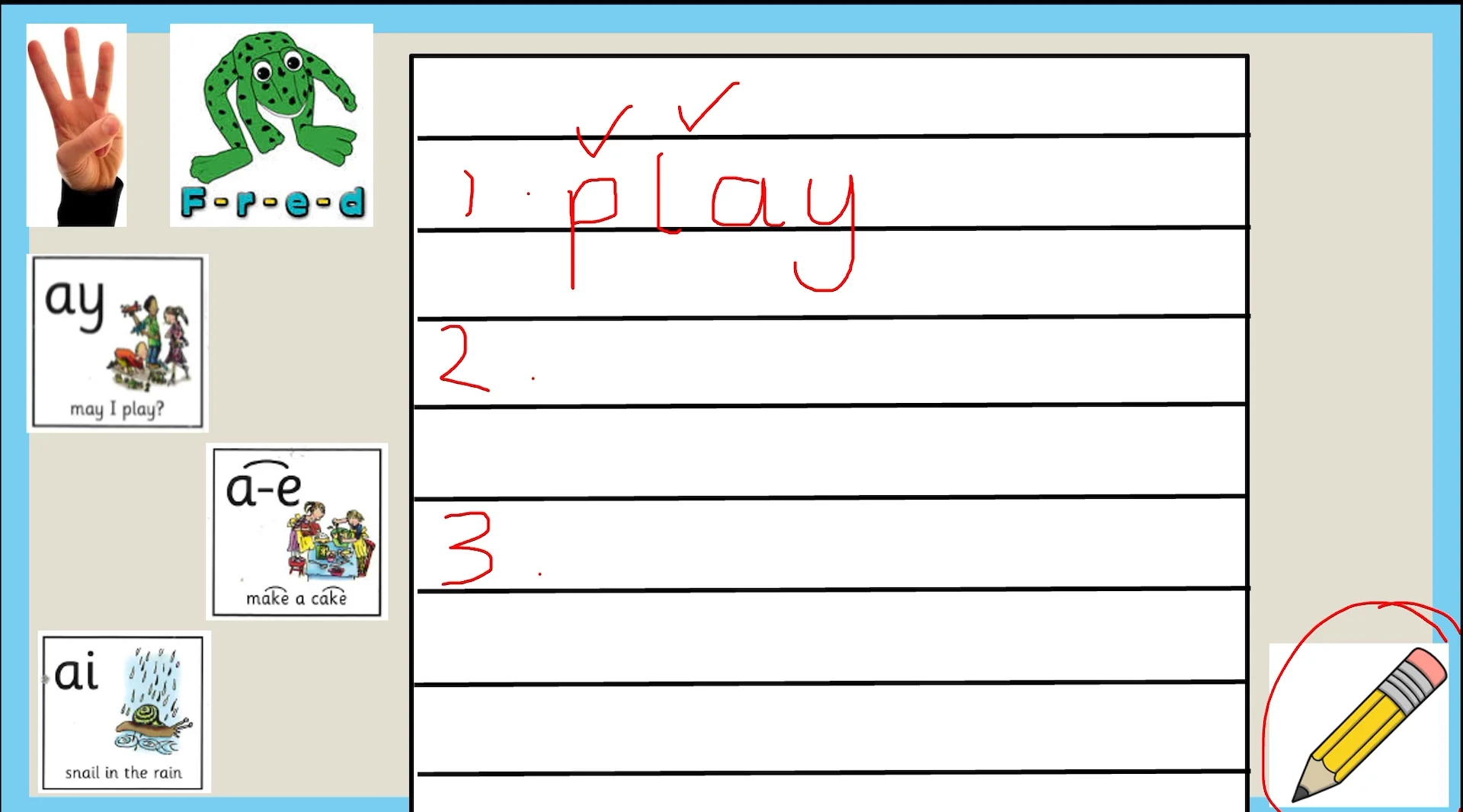 RWI Phonics - ‘ay, ai & a-e’ on Vimeo