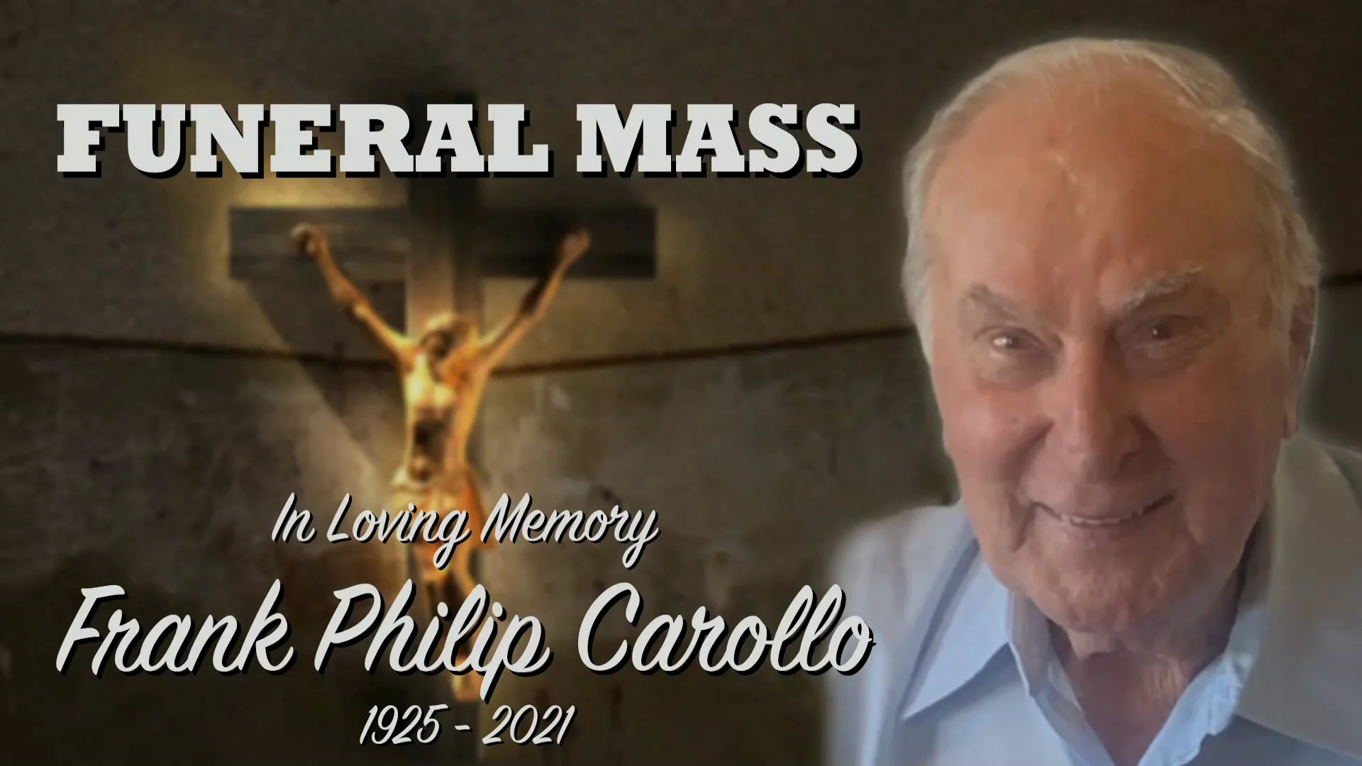 Funeral Mass for Frank Carollo on Vimeo