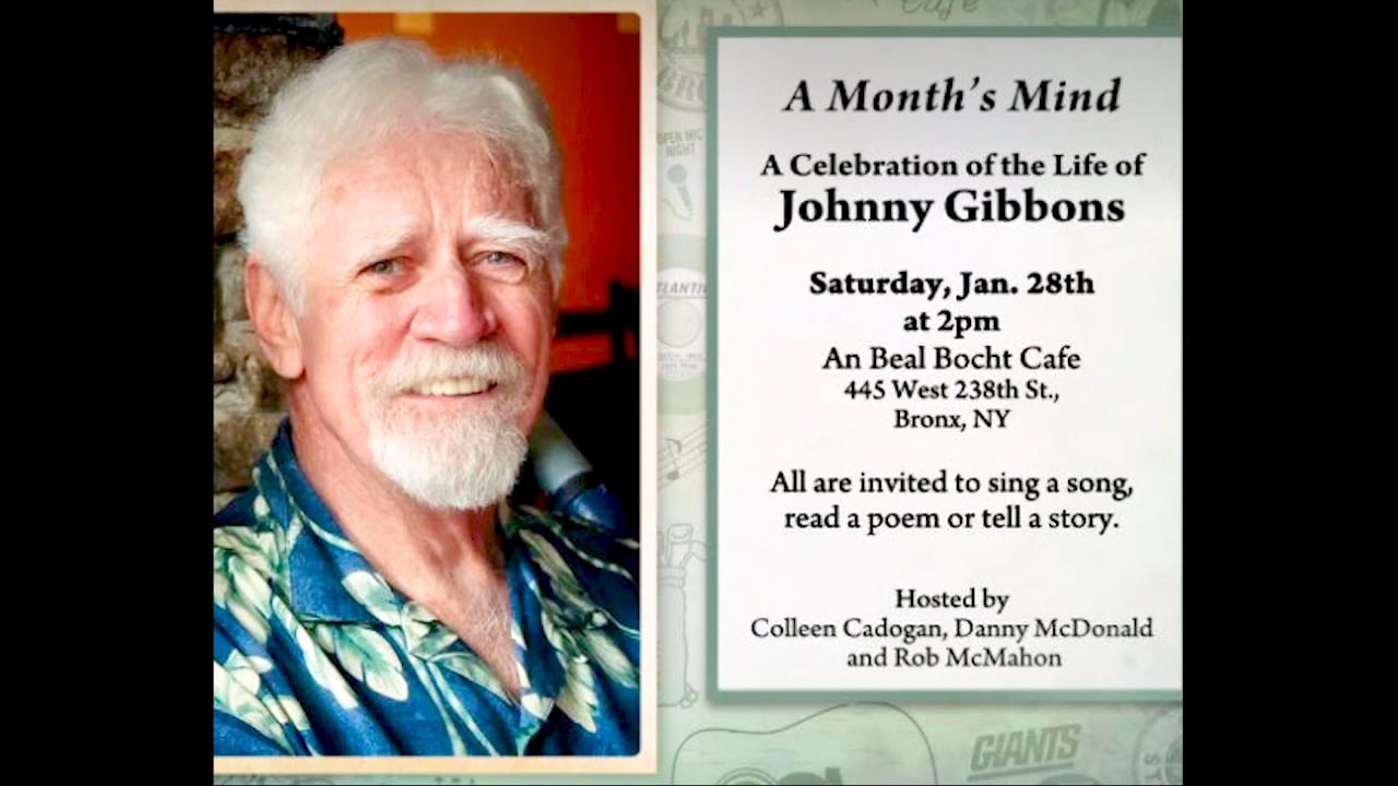 JOHNNY GIBBONS MEMORIAL on Vimeo