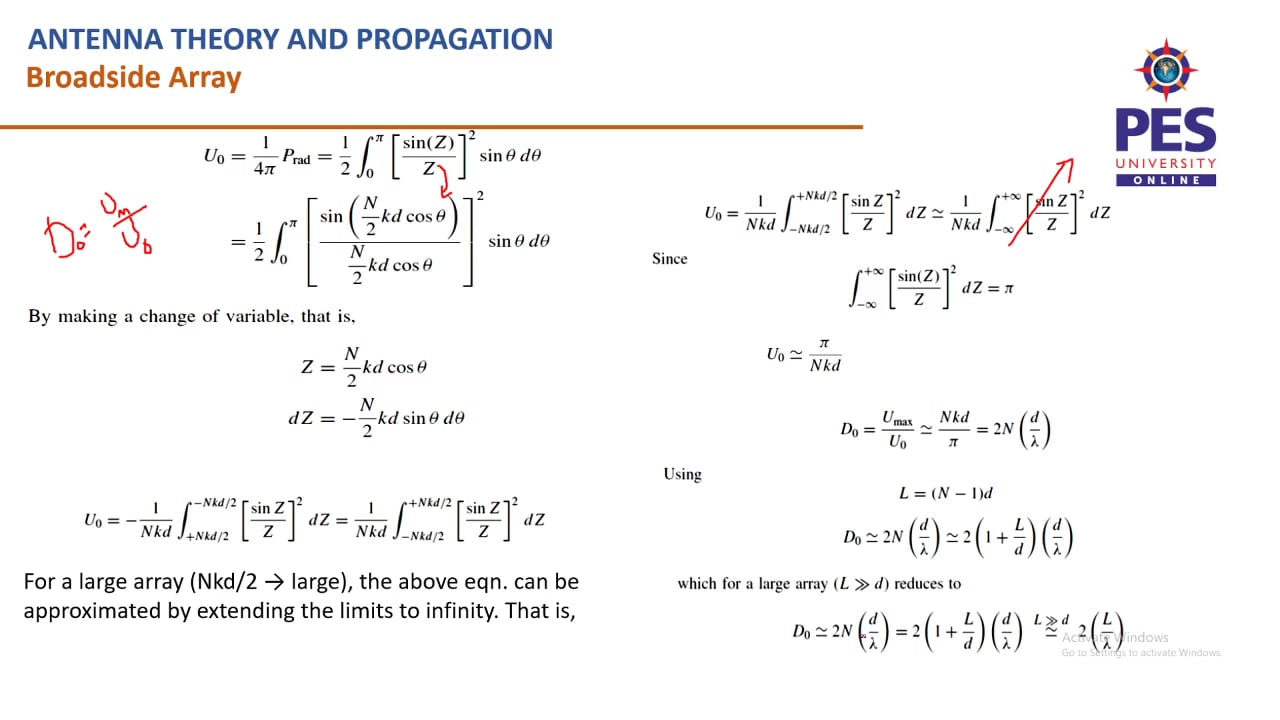 N element Directivity: Broadside Array on Vimeo