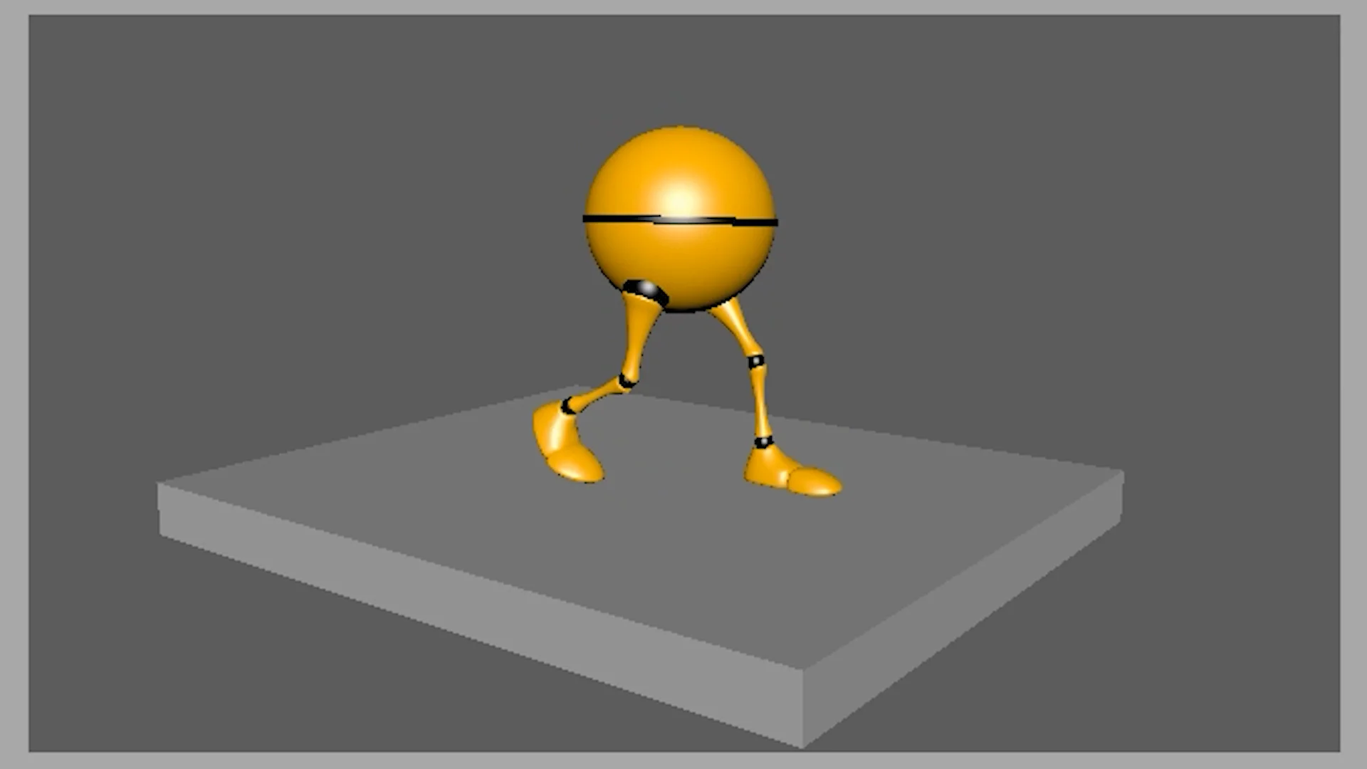 20. Ball with leg walk cycle