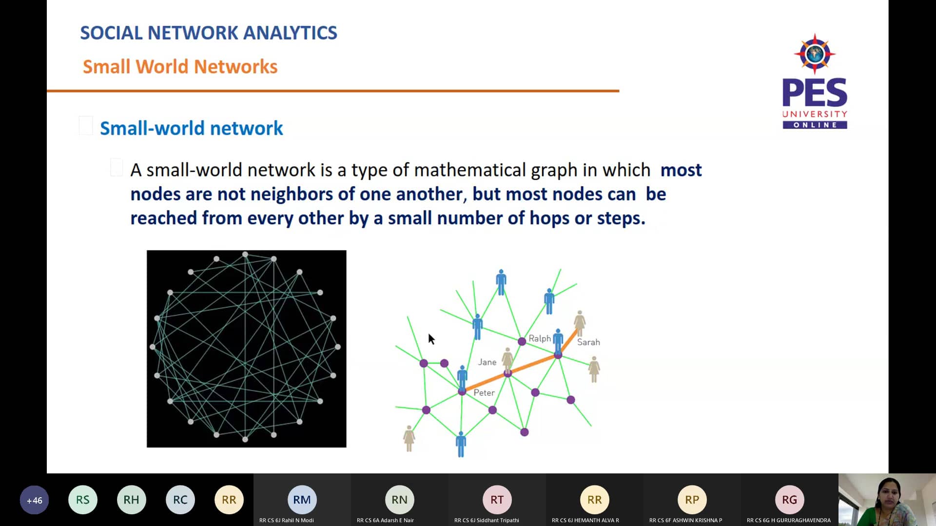 SNA-Lecture 18 - Small World Network Watts and Strogatz - Small World ...