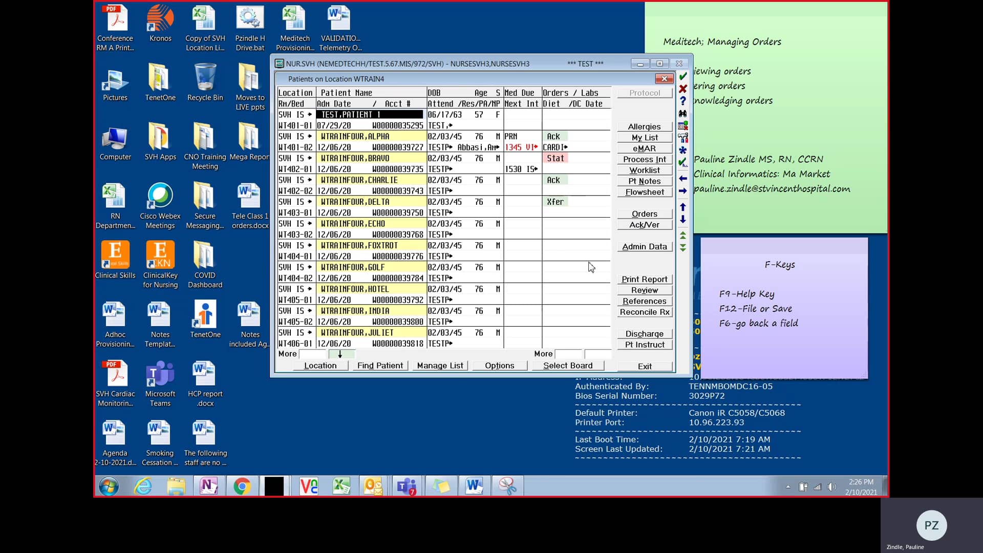 Meditech Training_ Managing Orders on Vimeo