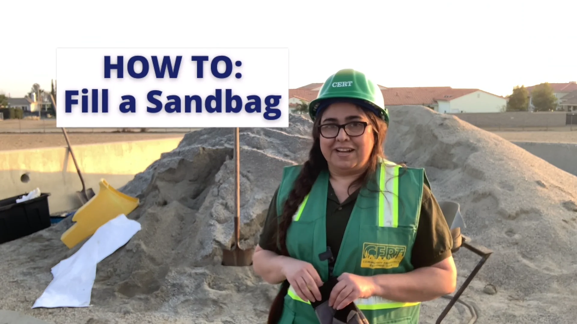 HOW TO: Fill a Sandbag