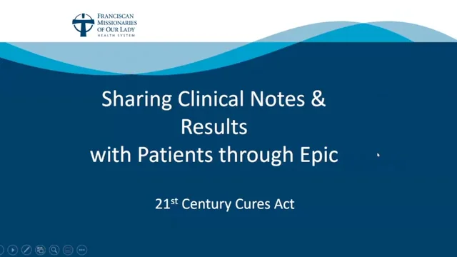 Stephen Hosea, MD and Tanya Jagneaux, MD - CMS Information Blocking and ...