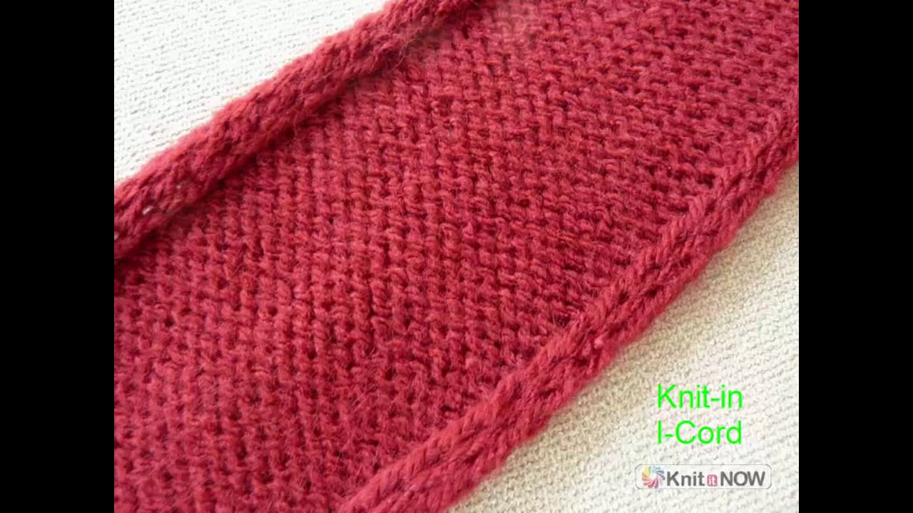 Knit-in I-Cord | Machine Knitting Tutorial