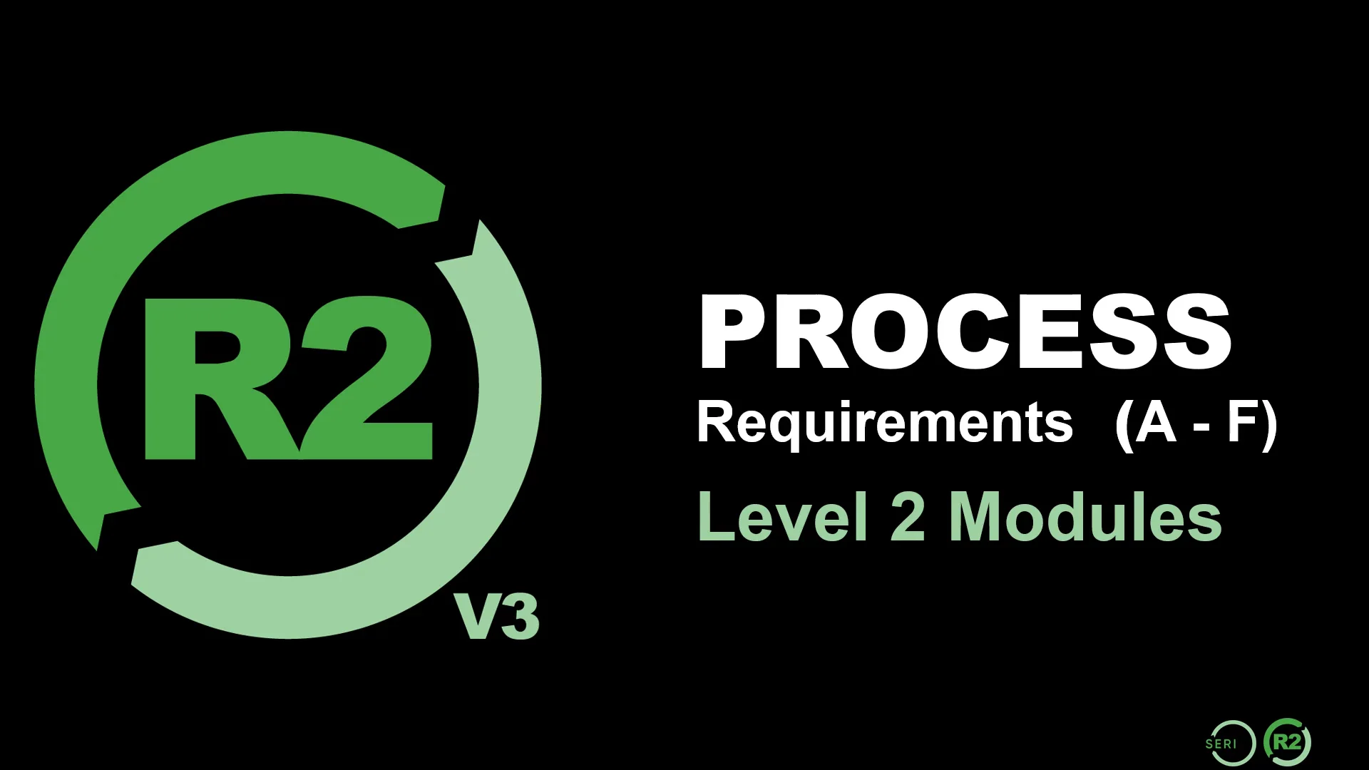 All Level 2 Process Requirements on Vimeo