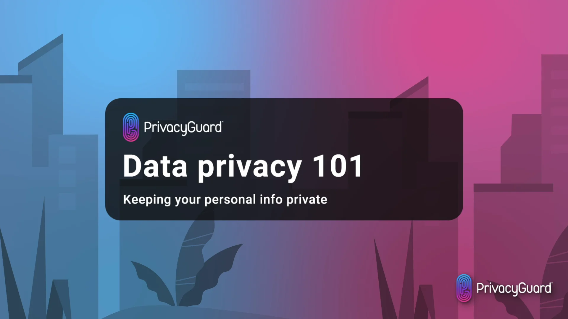 PrivacyGuard Data Privacy 101 on Vimeo