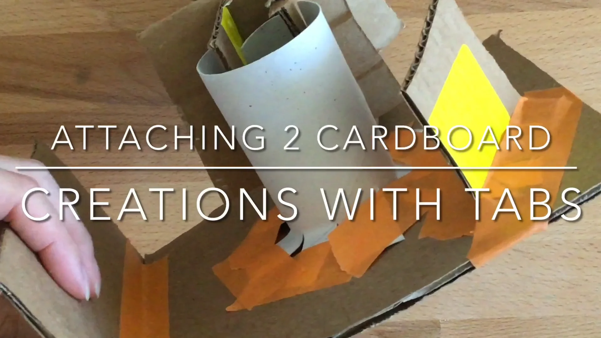 Attaching 2 Cardboard Creations with Tabs on Vimeo