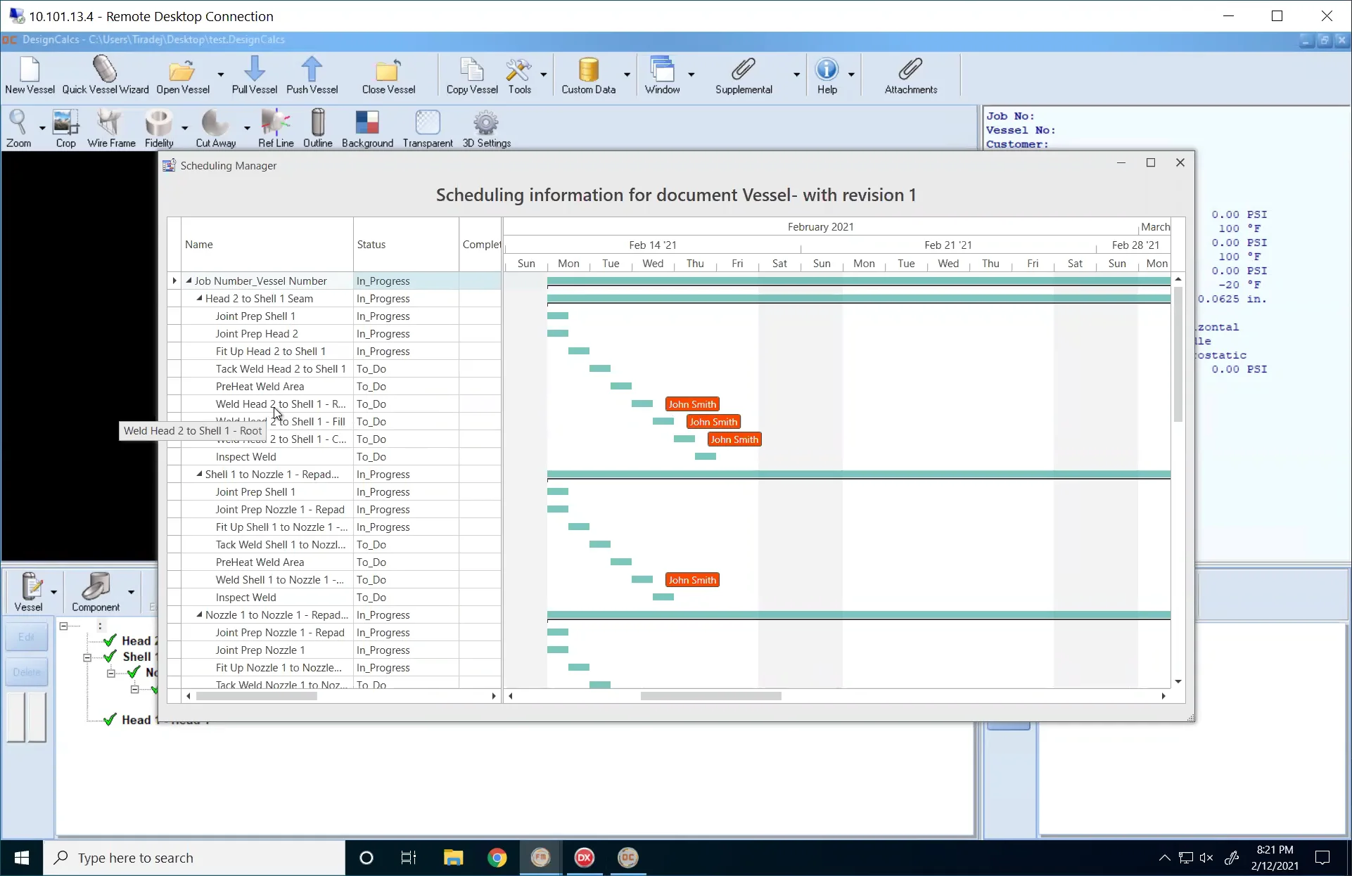 Task Extraction from a DesignCalcs Vessel Design on Vimeo