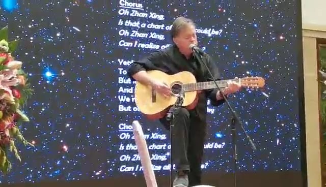 David Railey sings Zhan Xing in English at ISAR in China Conference Nov ...