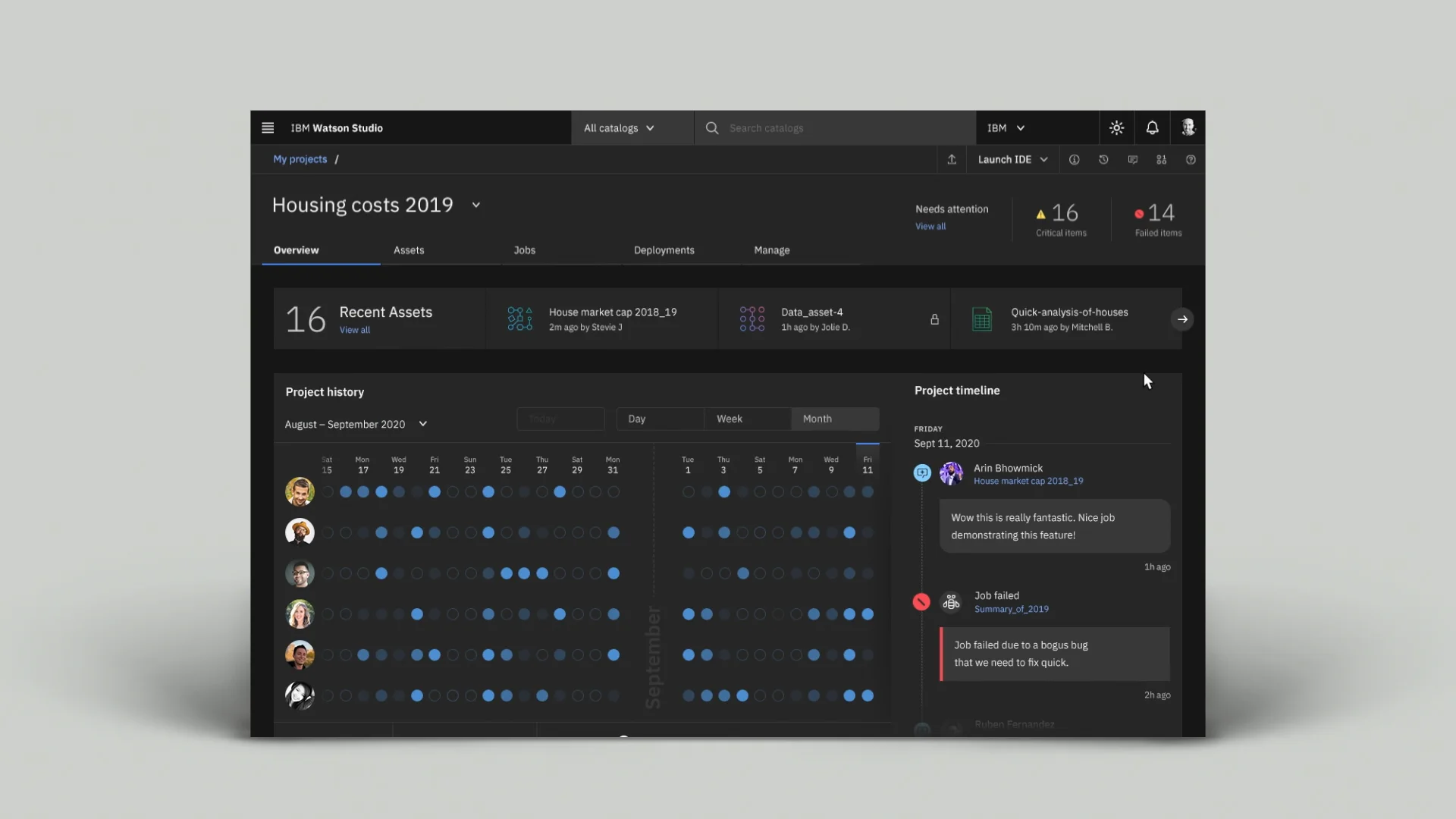 IBM Design | Watson Studio | UI motion