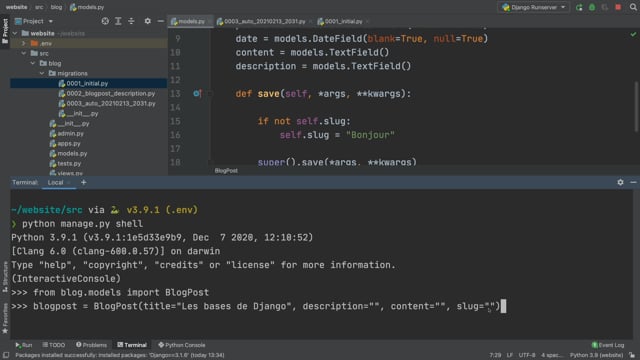 Surcharger la méthode save