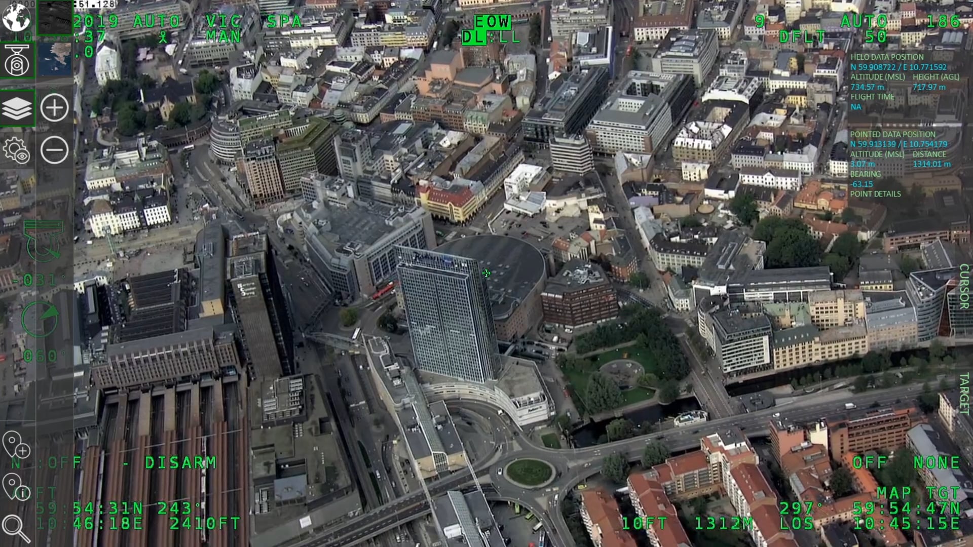 OPENSIGHT-mc Mission Console | Fusion of EO Video with SAR images
