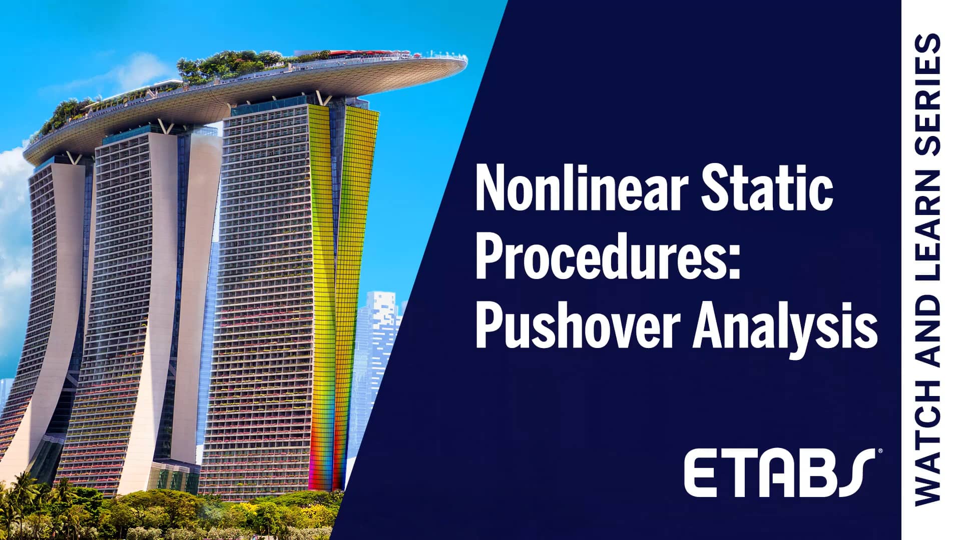 ETABS - 28 Nonlinear Static Procedures - Pushover Analysis Watch & Learn on Vimeo