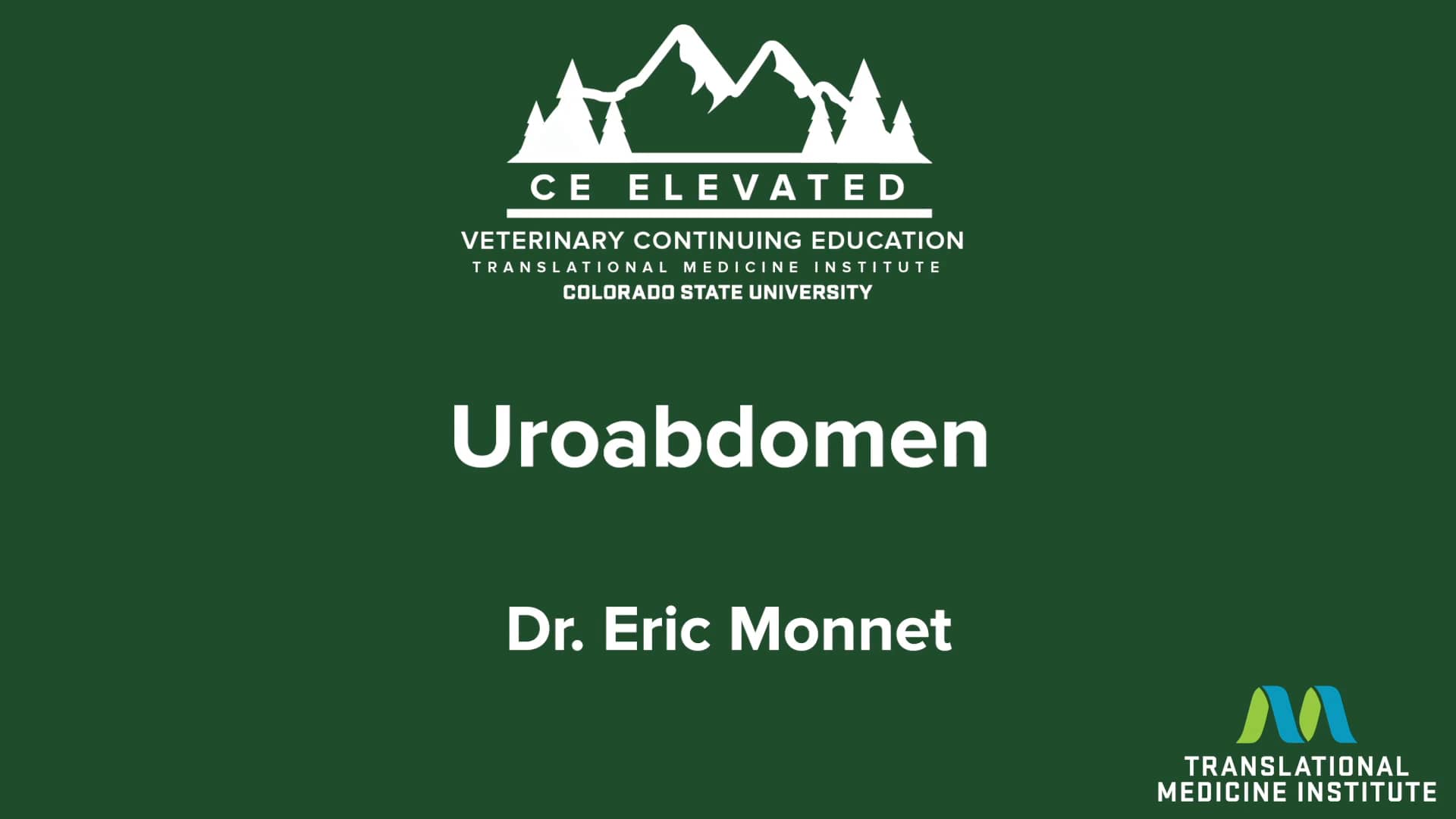 Eric Monnet - Uroabdomen on Vimeo