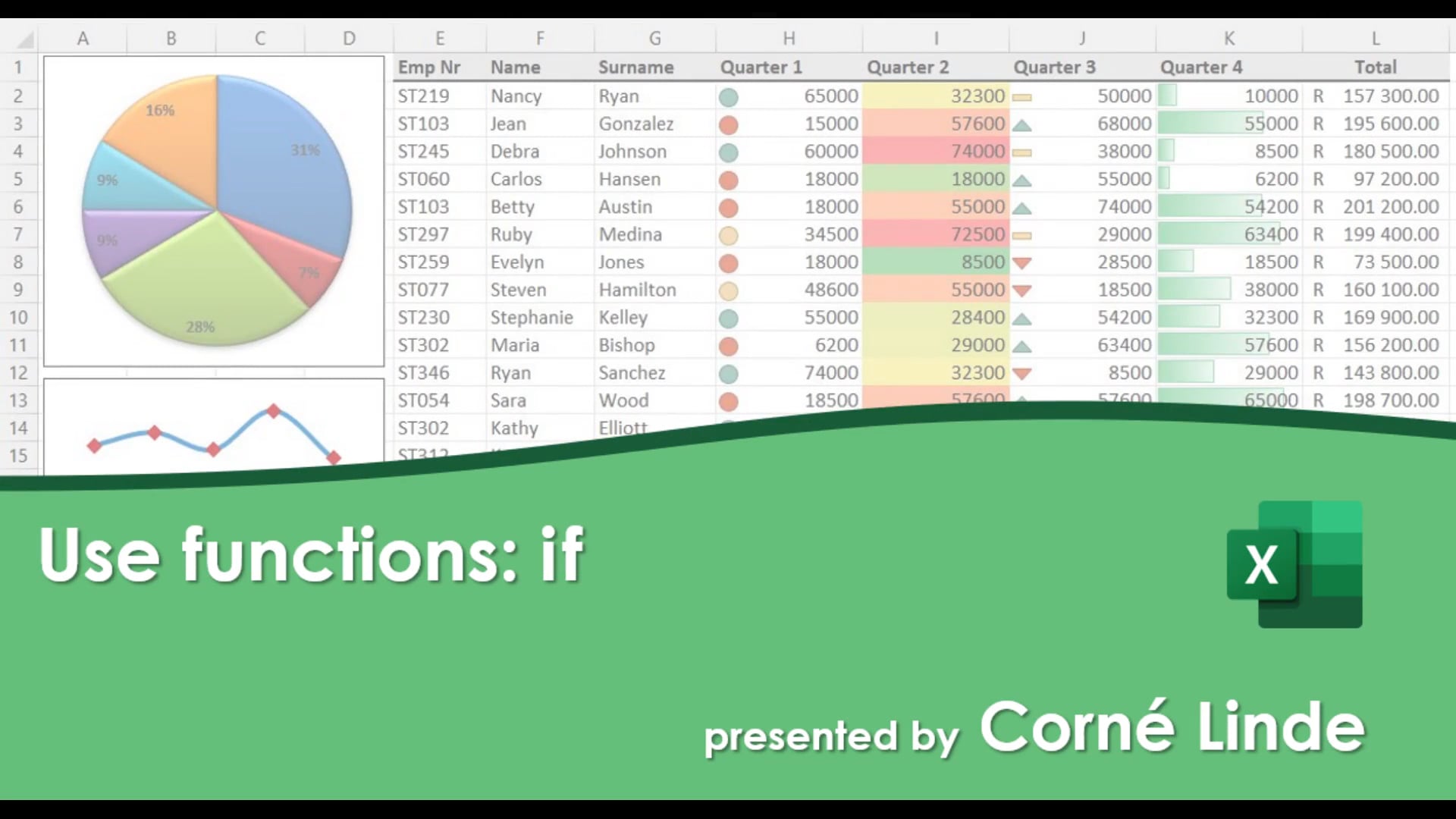 Grade 12 Excel - Lesson 7 - Use functions - if on Vimeo