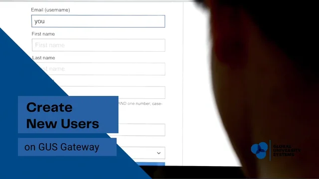 Create Users on GUS Gateway on Vimeo