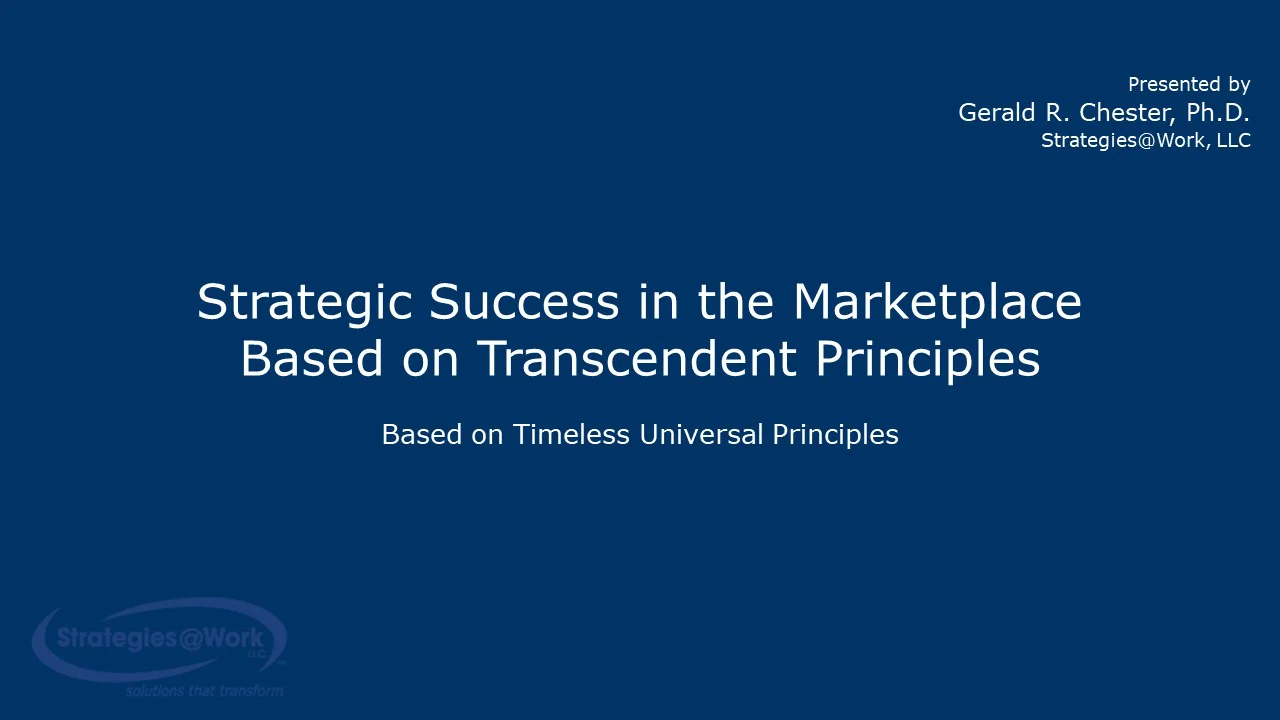 Transcendent Principles on Vimeo