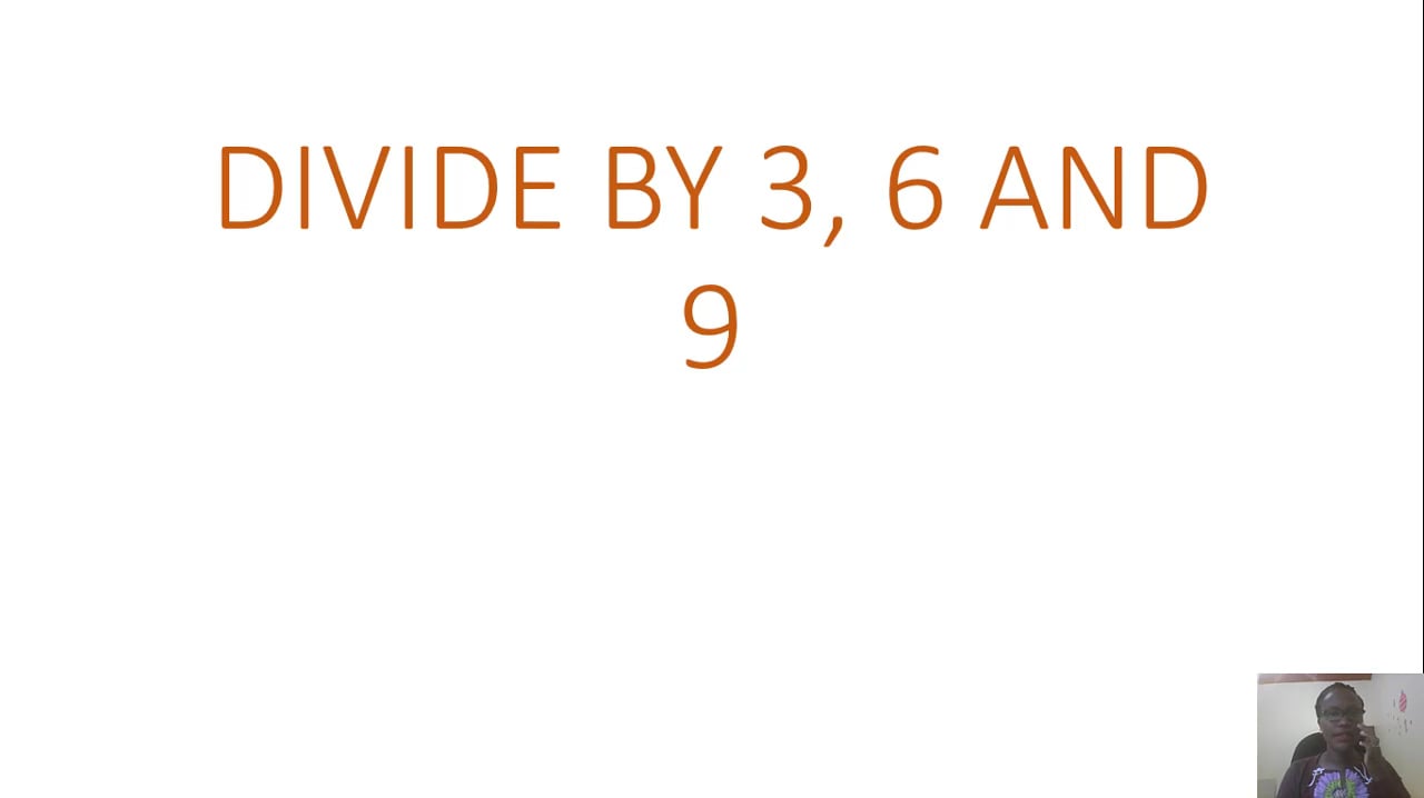 DIVIDE BY 3, 6 AND 9 on Vimeo