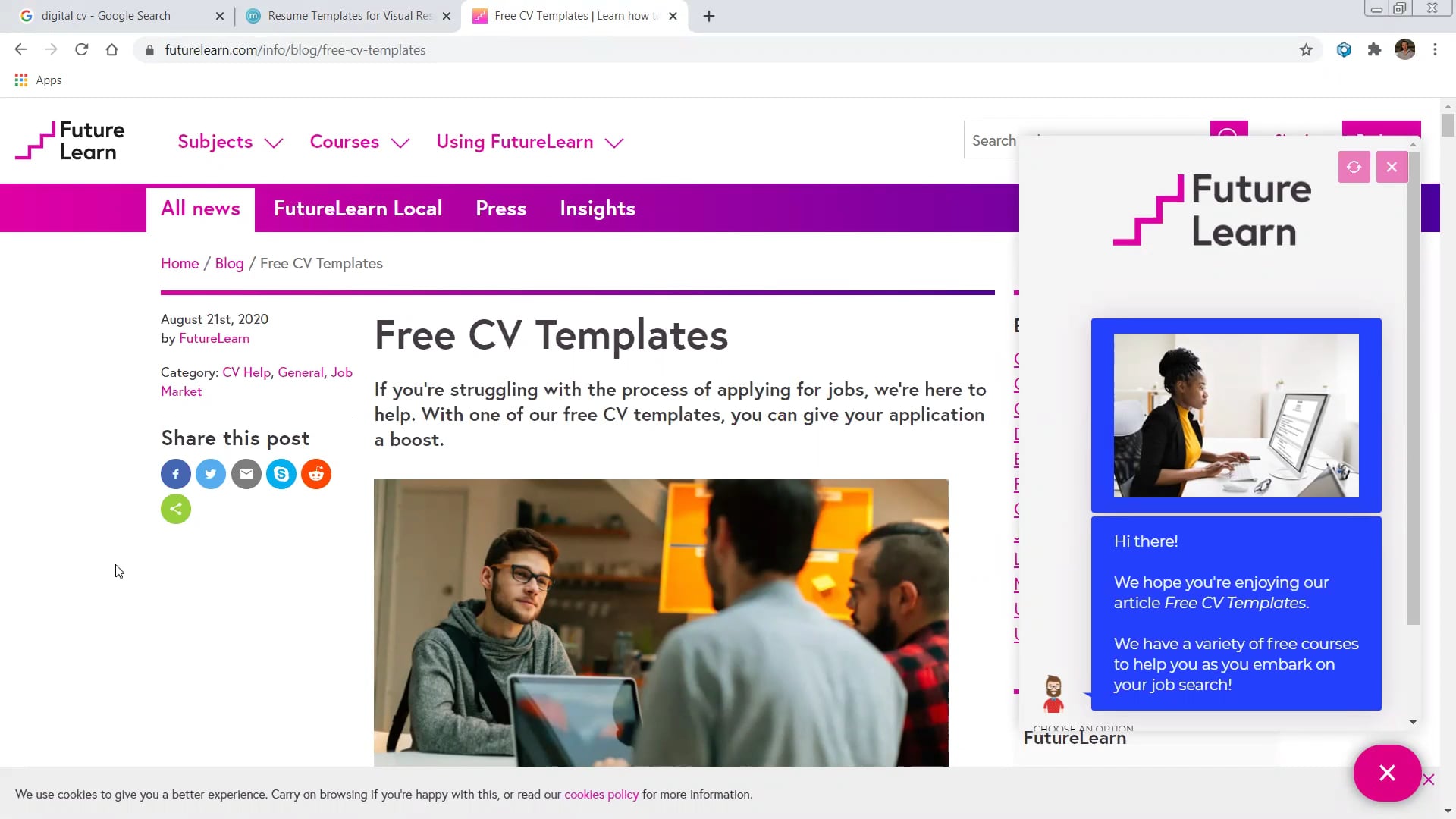 Digital CVs and Applying Online (short clip) on Vimeo