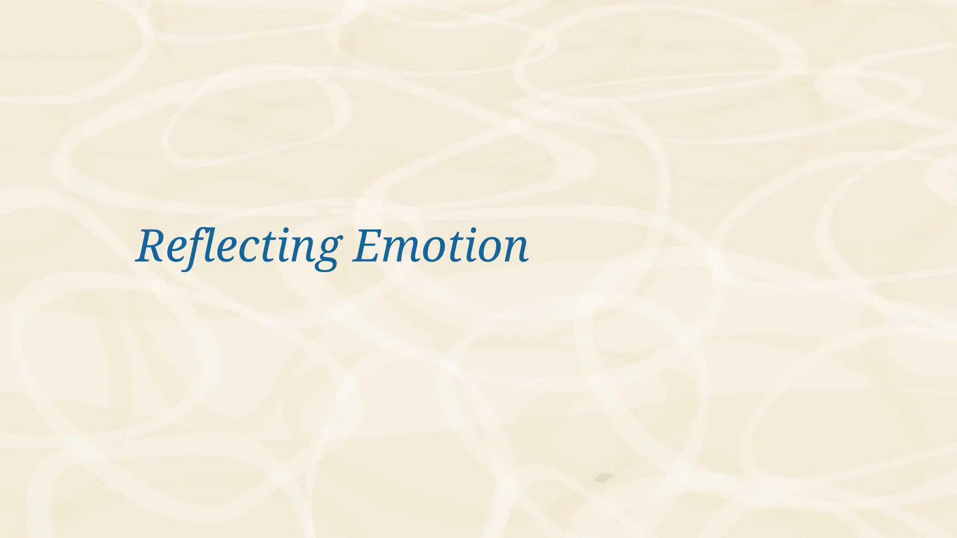 Reflecting emotion on Vimeo