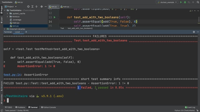 Les Tests Unitaires Avec Python