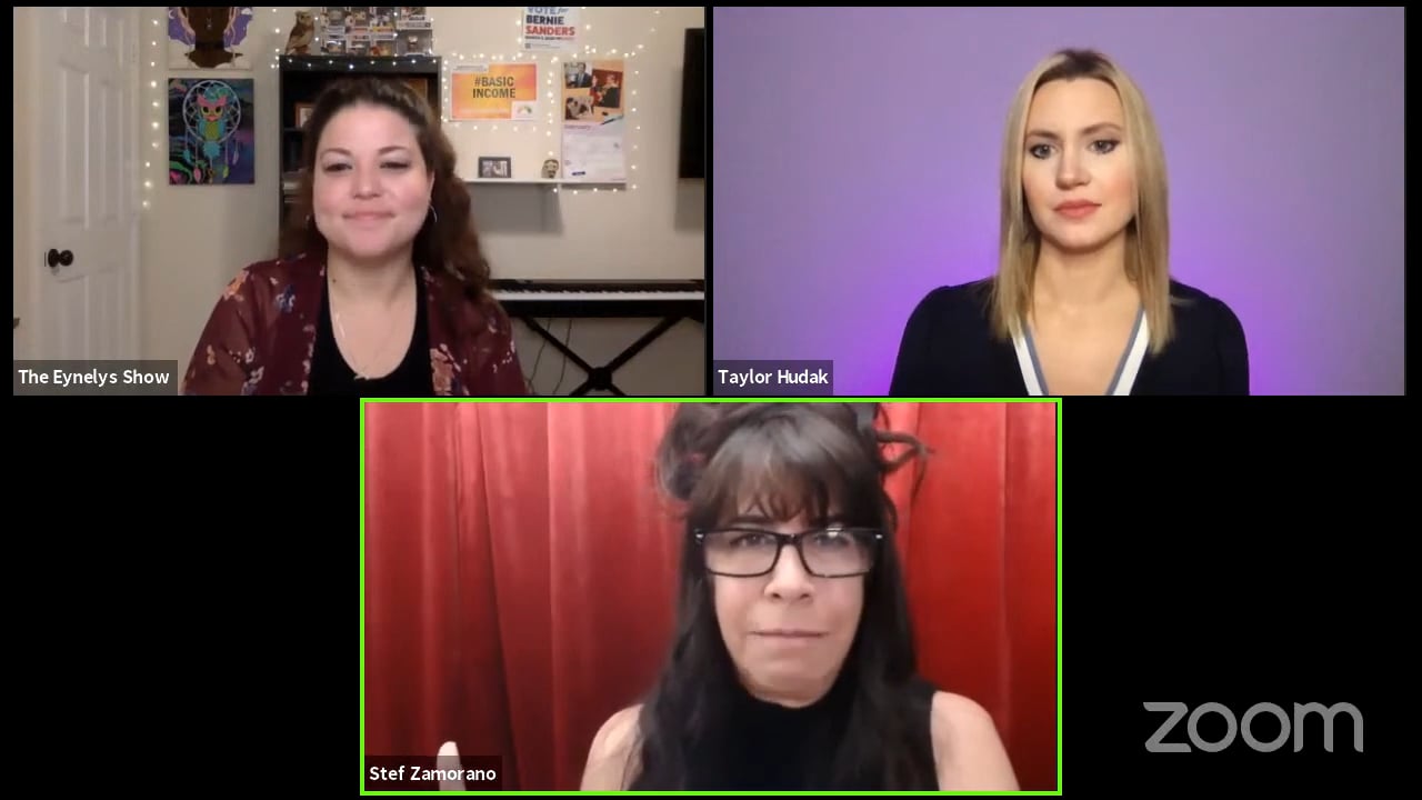 Panquake's Taylor Hudak and Stef Zamorano from The Jimmy Dore Show ...