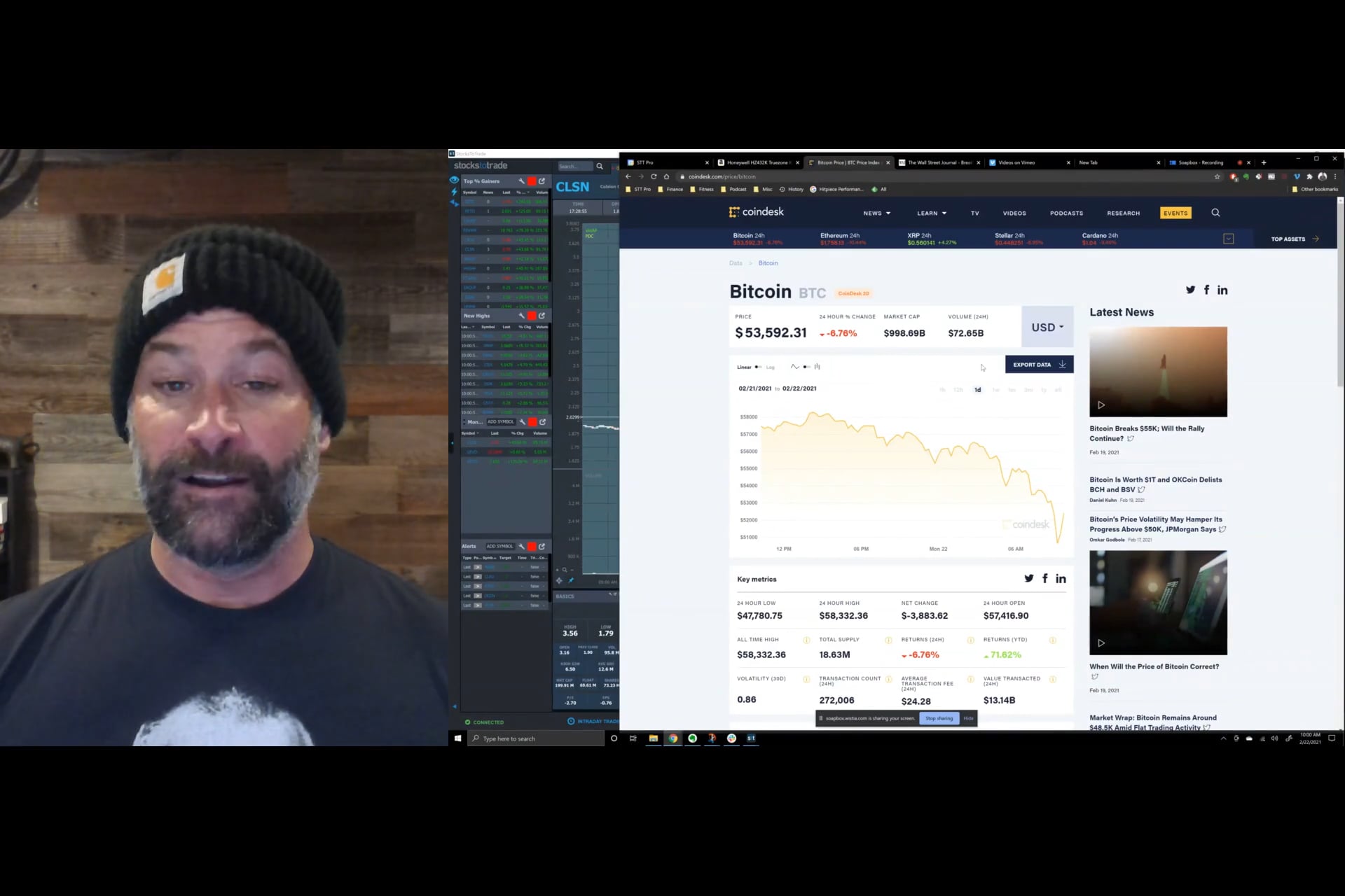 Tim Bohen's Market Minutes - 22 Feb 2021 on Vimeo