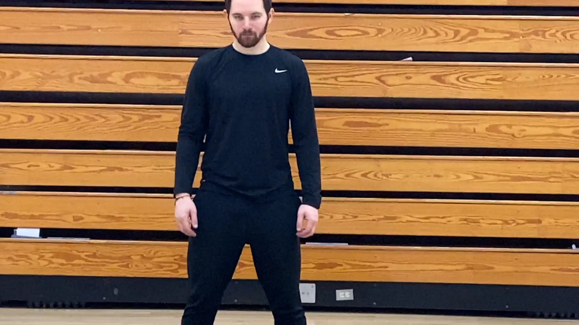 Squat into T-spine rotation