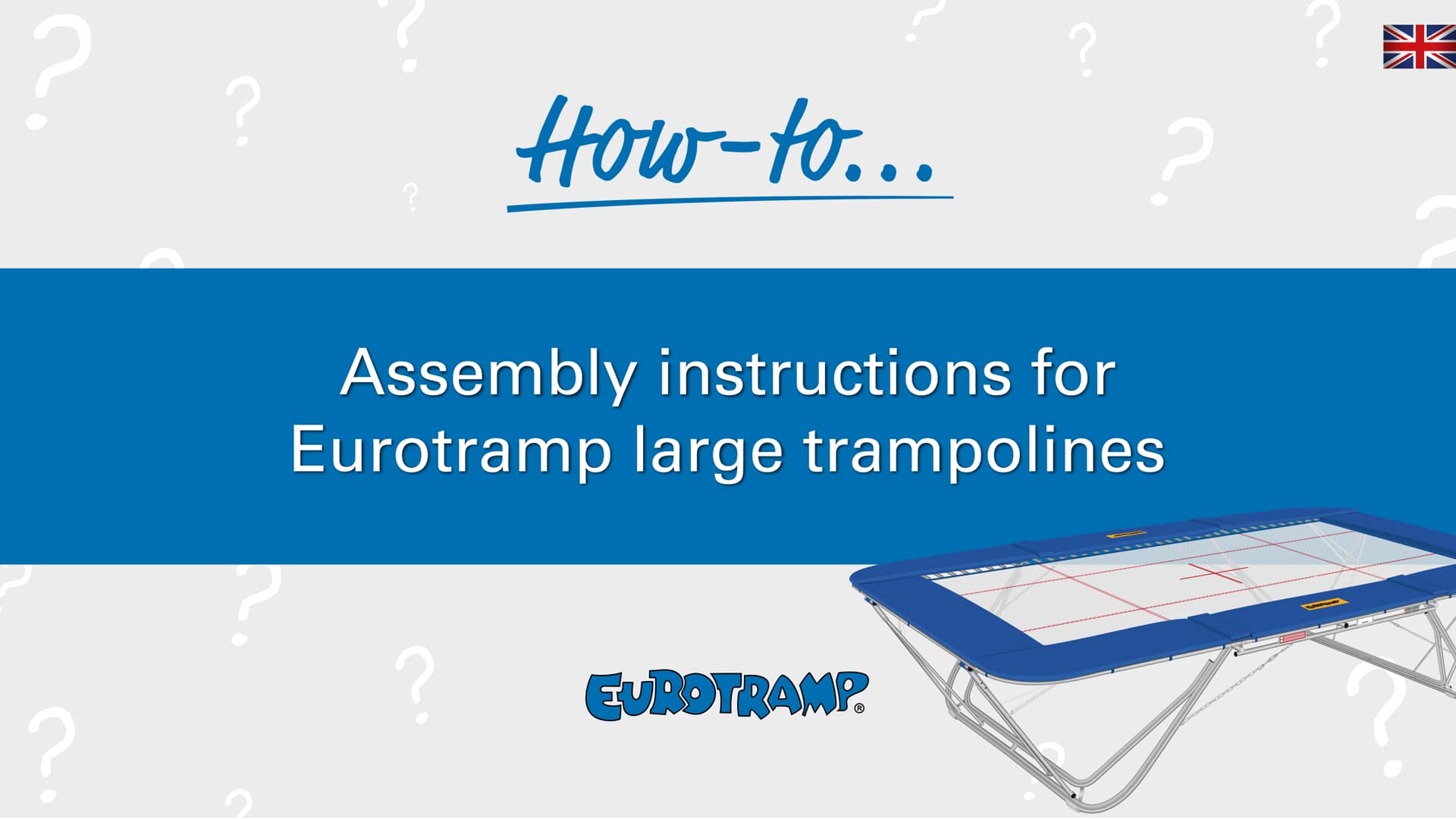 How-to... Assembly instructions for Eurotramp large trampolines ...