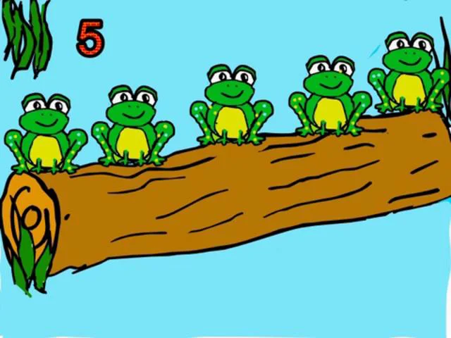 5 little speckled frogs