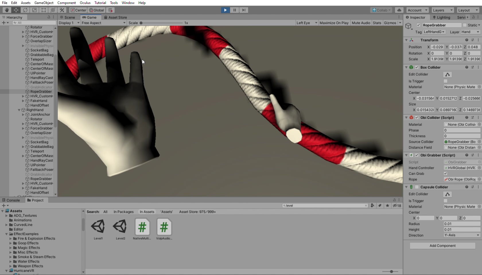 Obi Rope Vr grab