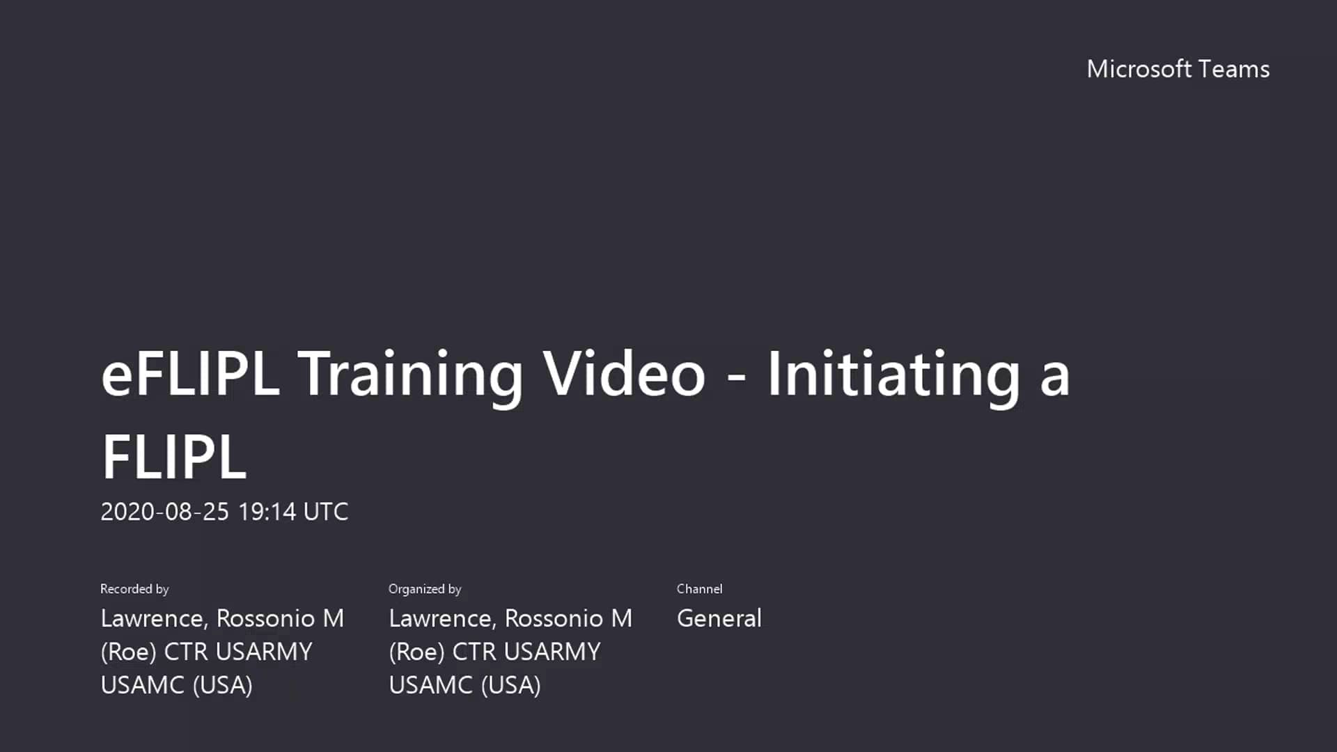 1 - Initiating a FLIPL on Vimeo